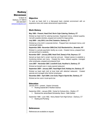 RODNEYSRESUME | PDF