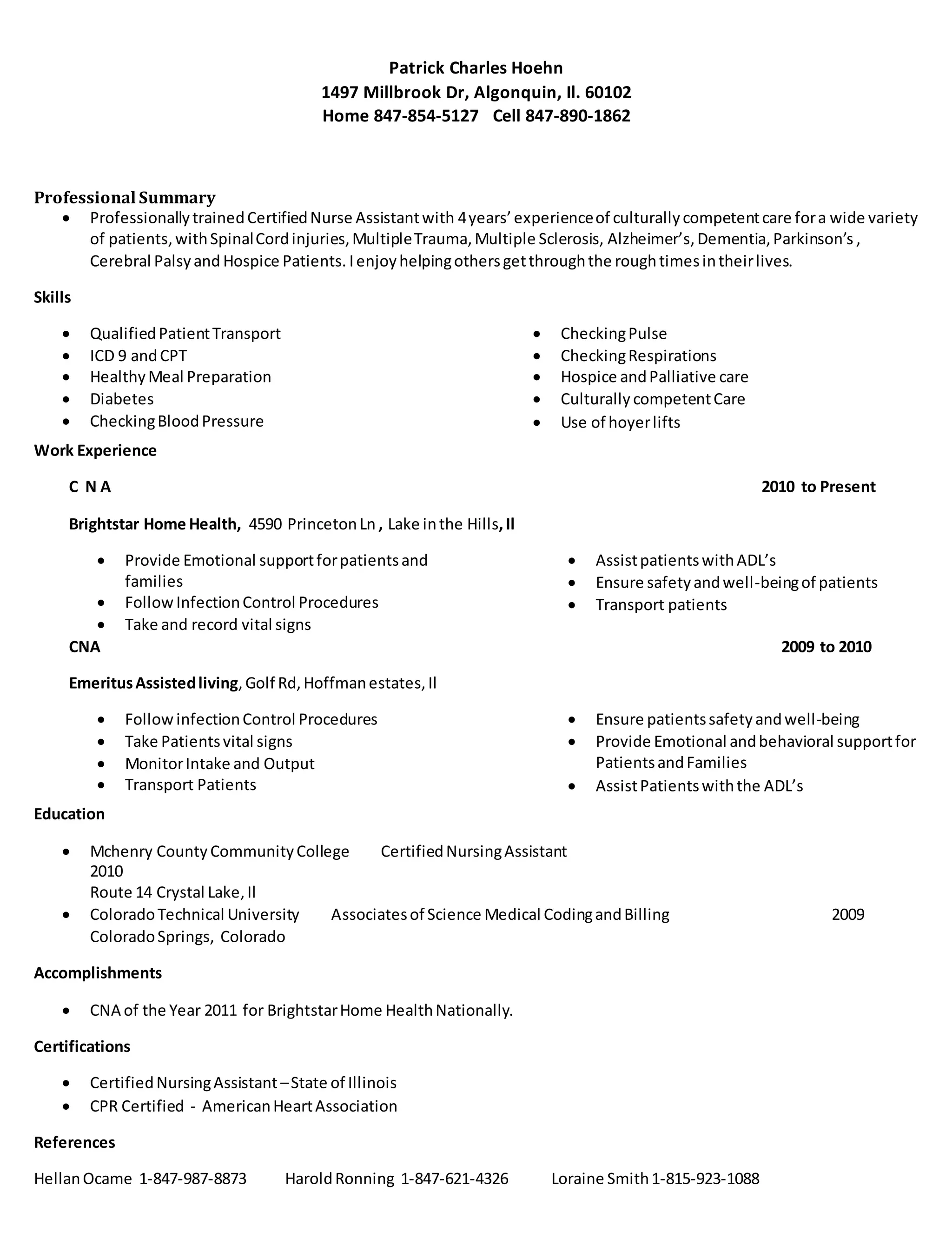 patrick Resume 3 | DOCX