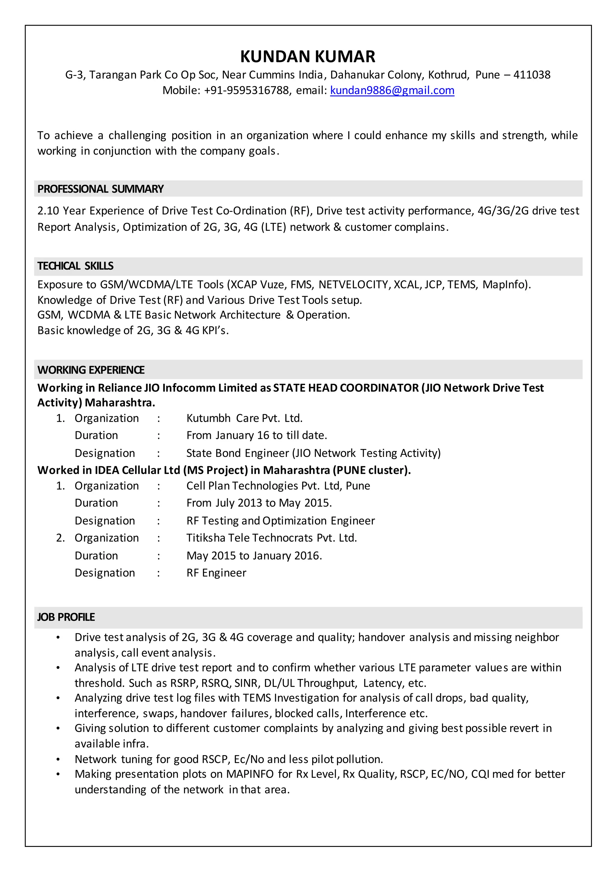 Kundan CV | DOCX