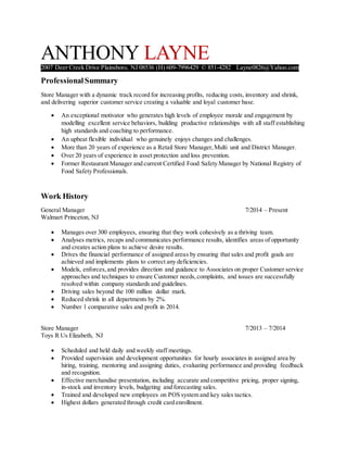 Anthony Layne April 2015 | PDF