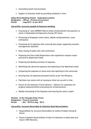 Resume - indra | PDF