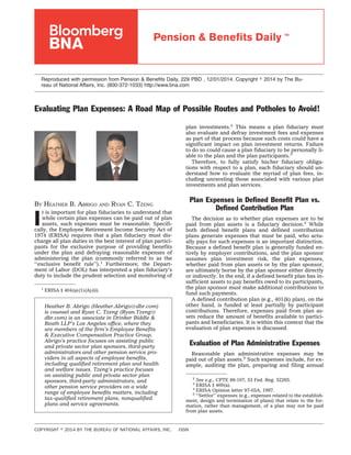 Bloomberg BNA | PDF | Financial Planning | Personal Finance