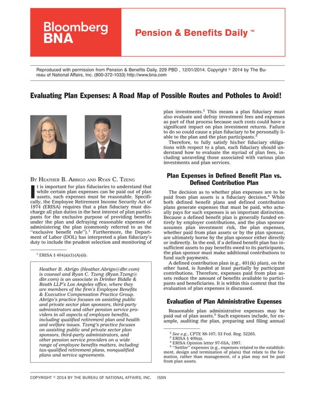 Bloomberg BNA | PDF | Financial Planning | Personal Finance