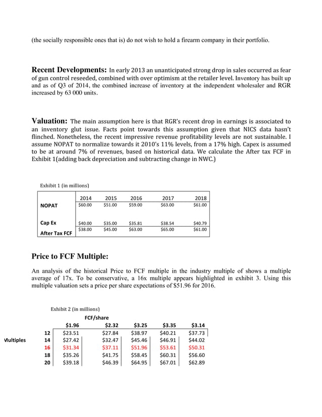RGR Executive Summary | PDF | Stocks and Bonds | Personal Investing
