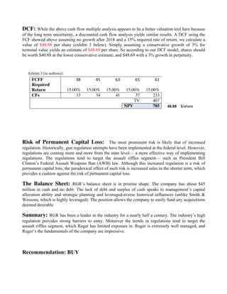 RGR Executive Summary | PDF | Stocks and Bonds | Personal Investing