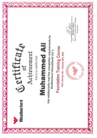 Certificate for Muhammad Ali | PDF | Boxing | Sports