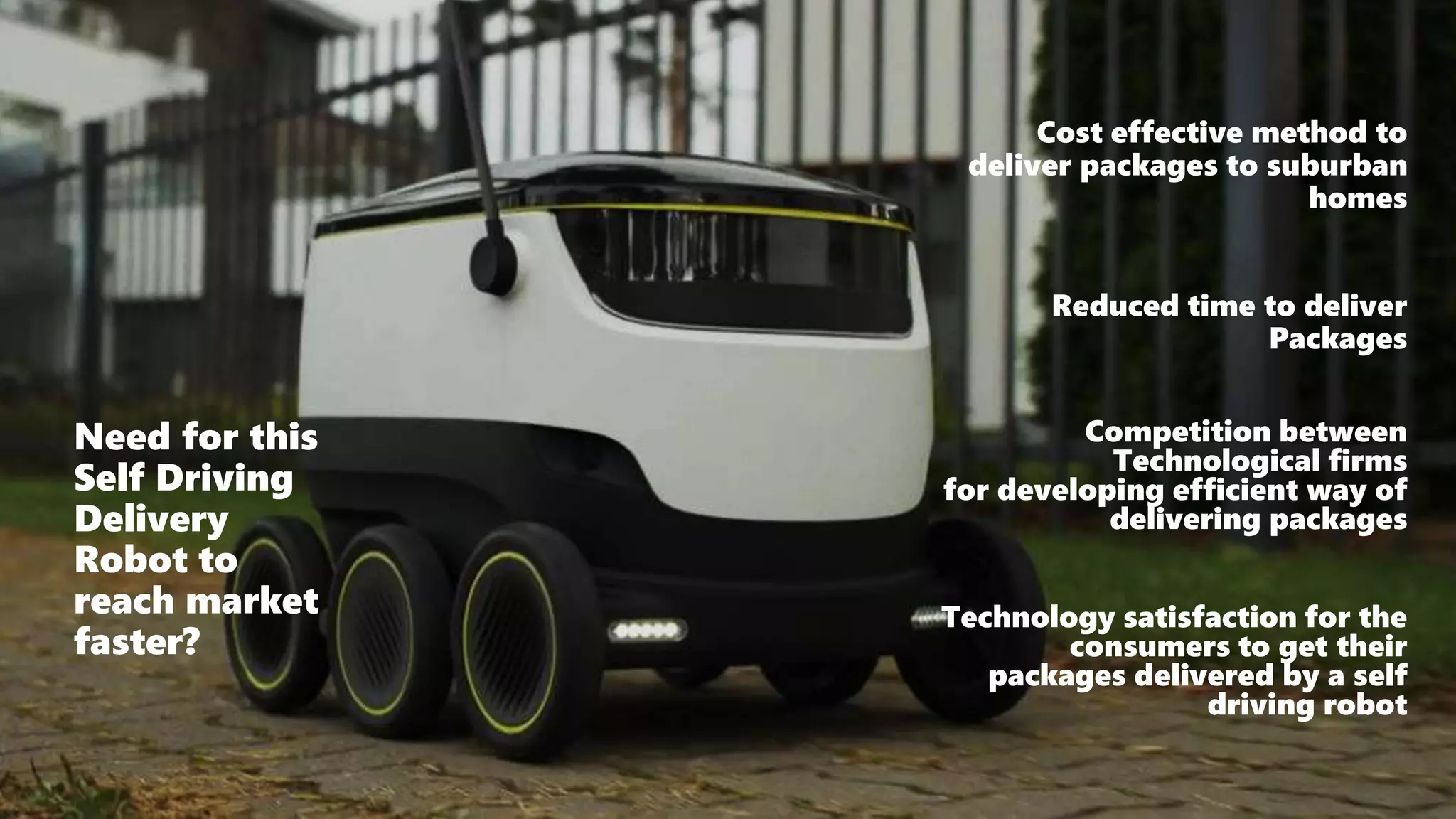 Self driving delivery robot | PPTX