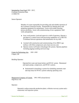 CBorgland resume | DOC