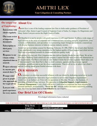 AMITRI LEX-redacted | PDF | Legal Services Industry | Industries