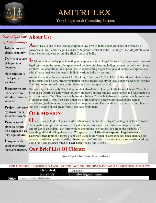 AMITRI LEX-redacted | PDF | Legal Services Industry | Industries