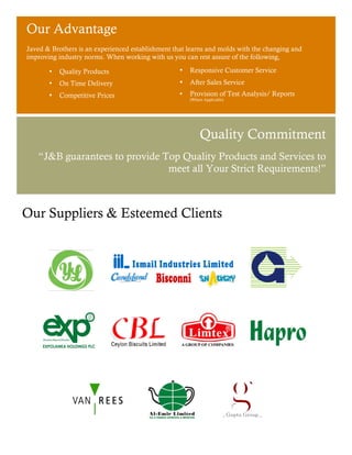 Company Profile- J&B | PDF