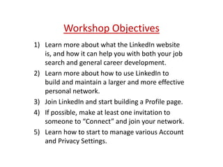 LinkedIn Powerpoint workshop presentation | PPTX