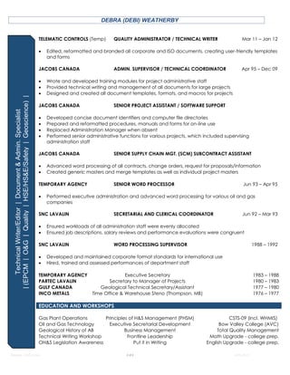 Resume - DAW s | PDF