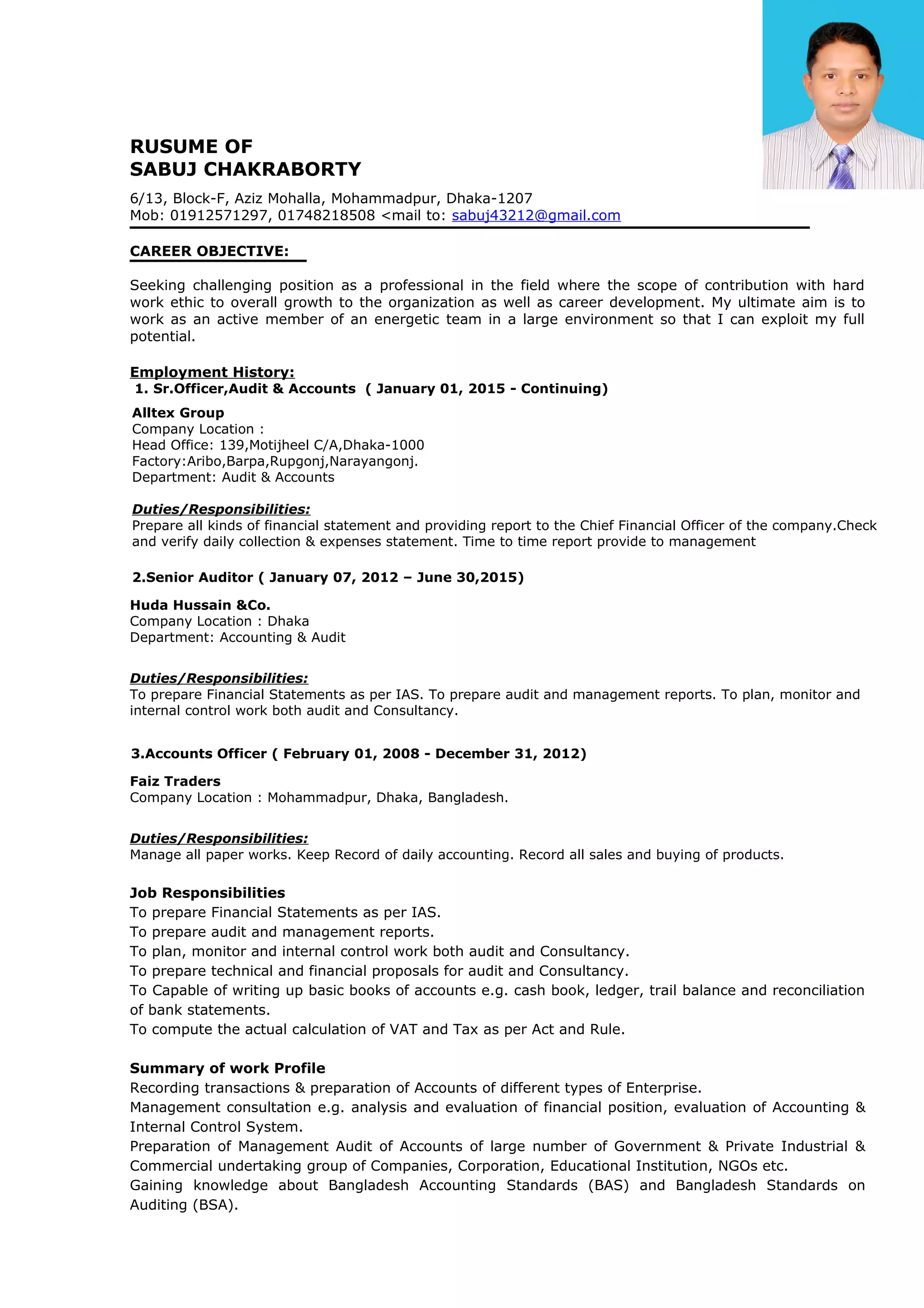 RESUME of Sabuj C B f_3 | DOC