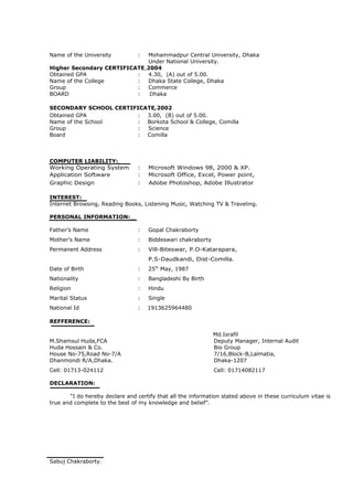 RESUME of Sabuj C B f_3 | DOC