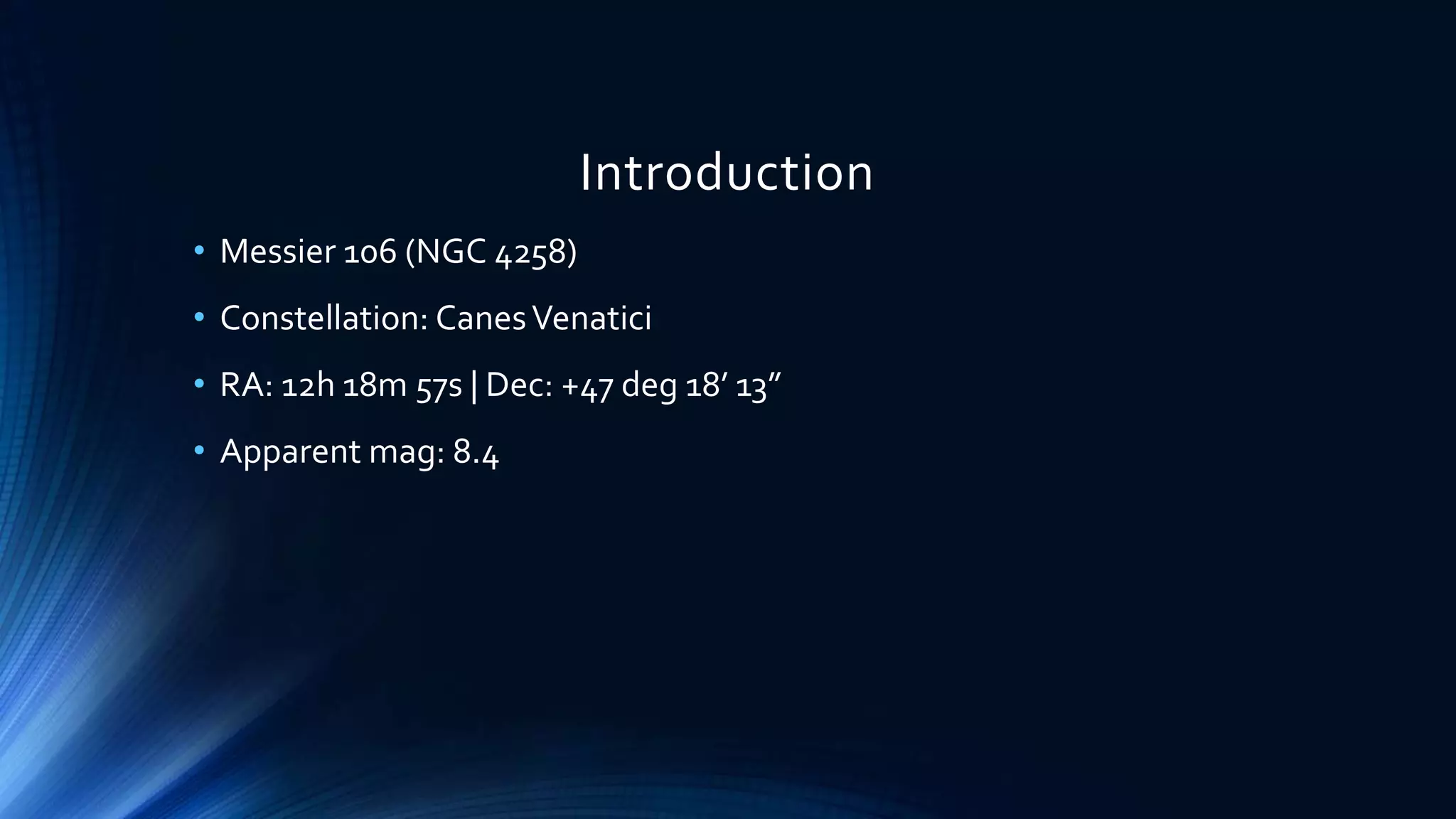 Star Formation within H-II Regions of Messier 106 | PPT