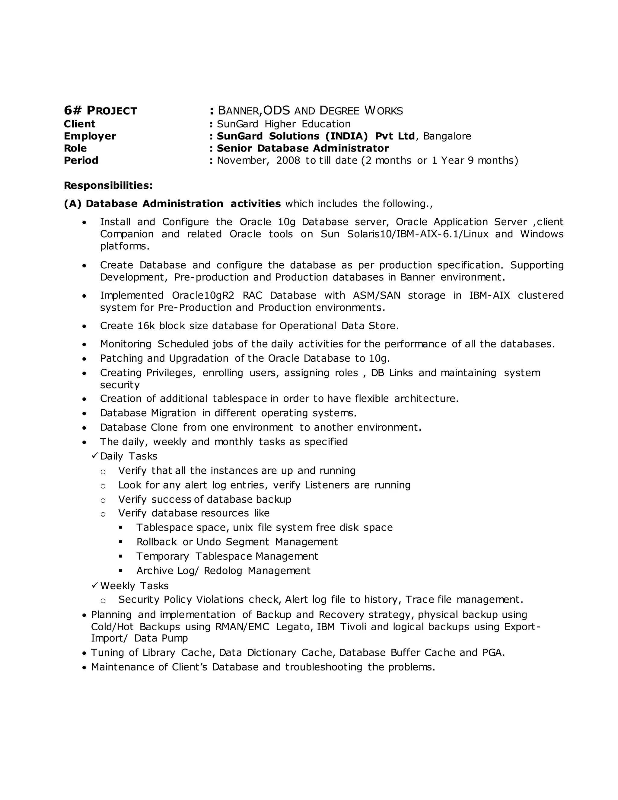 Thejokumar_Oracle_DBA_resume | DOCX