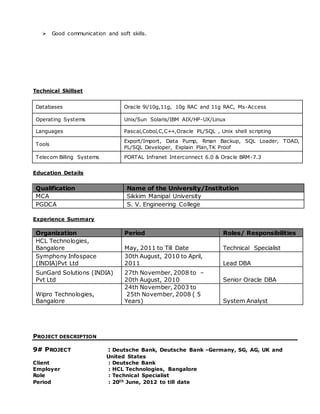 Thejokumar_Oracle_DBA_resume | DOCX