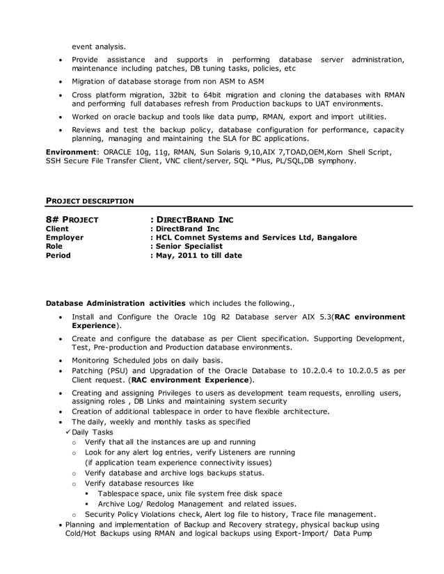 Thejokumar_Oracle_DBA_resume | DOCX