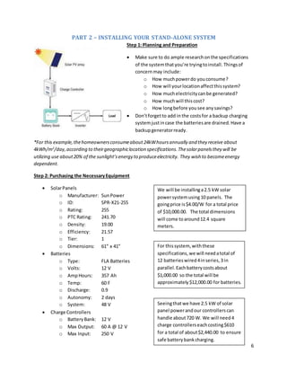 Solar Panel Installations | DOCX