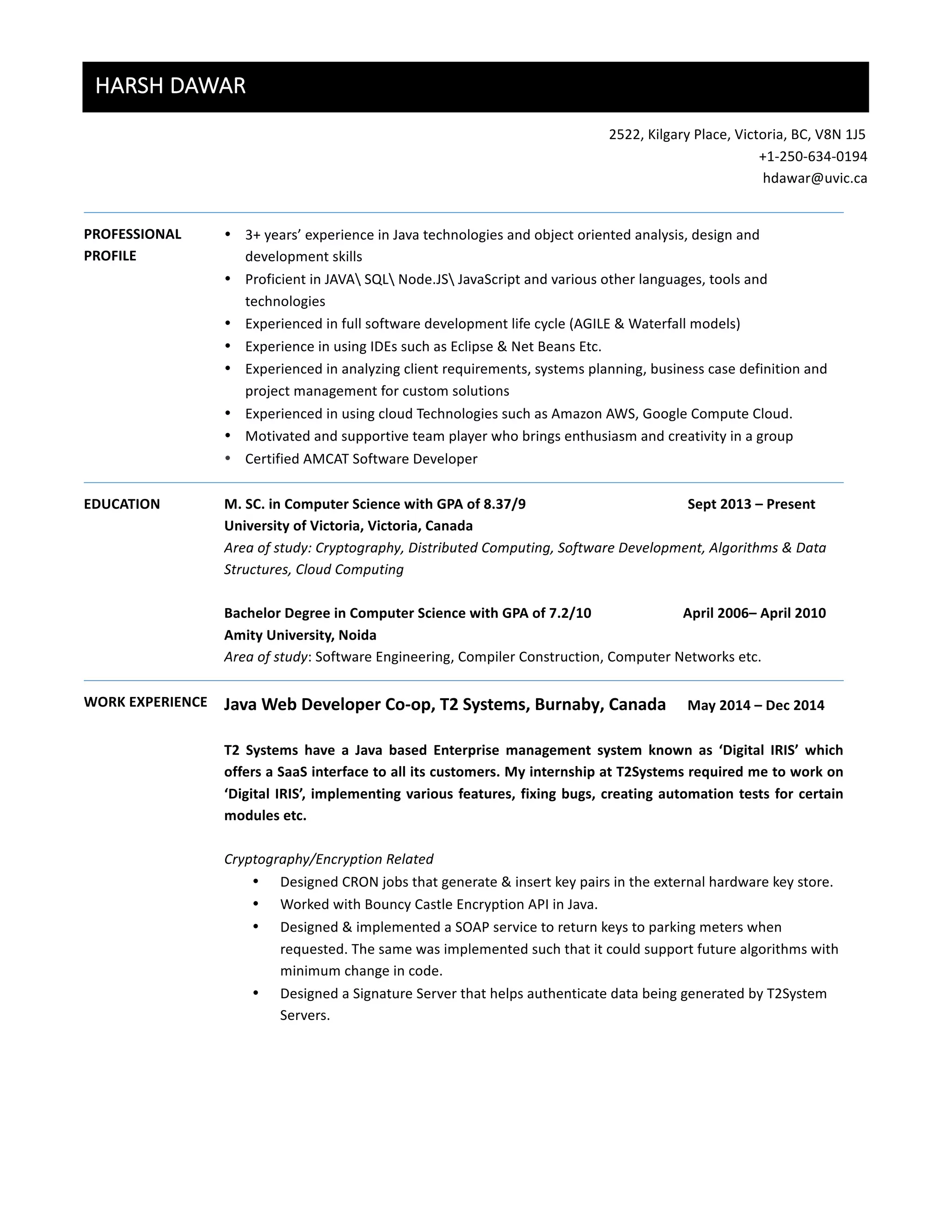 Harsh_Resume_pdf | PDF