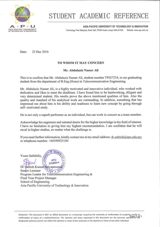 Recommendation letter 3 | PDF