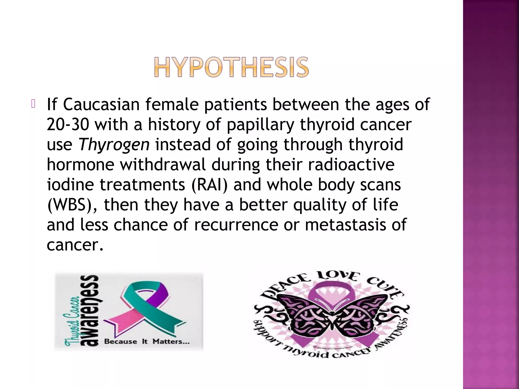 Thyrogen Use in Thyroid Cancer Treatments | PPT