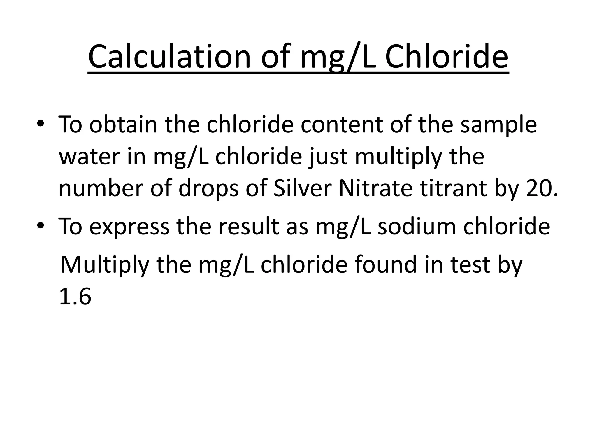 Presentation On Chloride (Cl) | PPTX