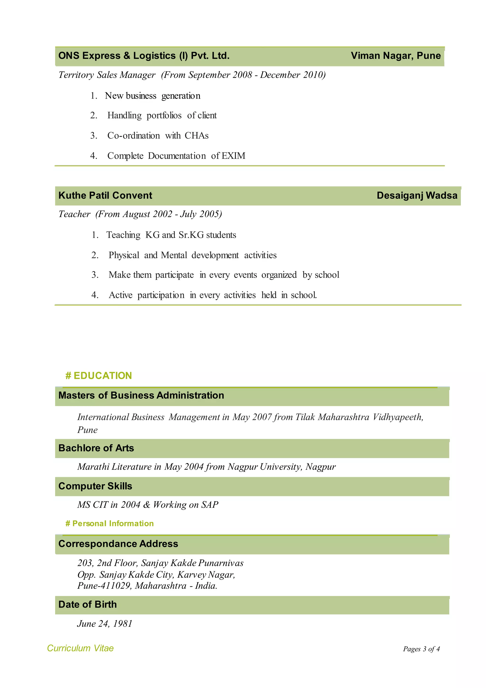 Resume - Parul Majumdar | DOCX