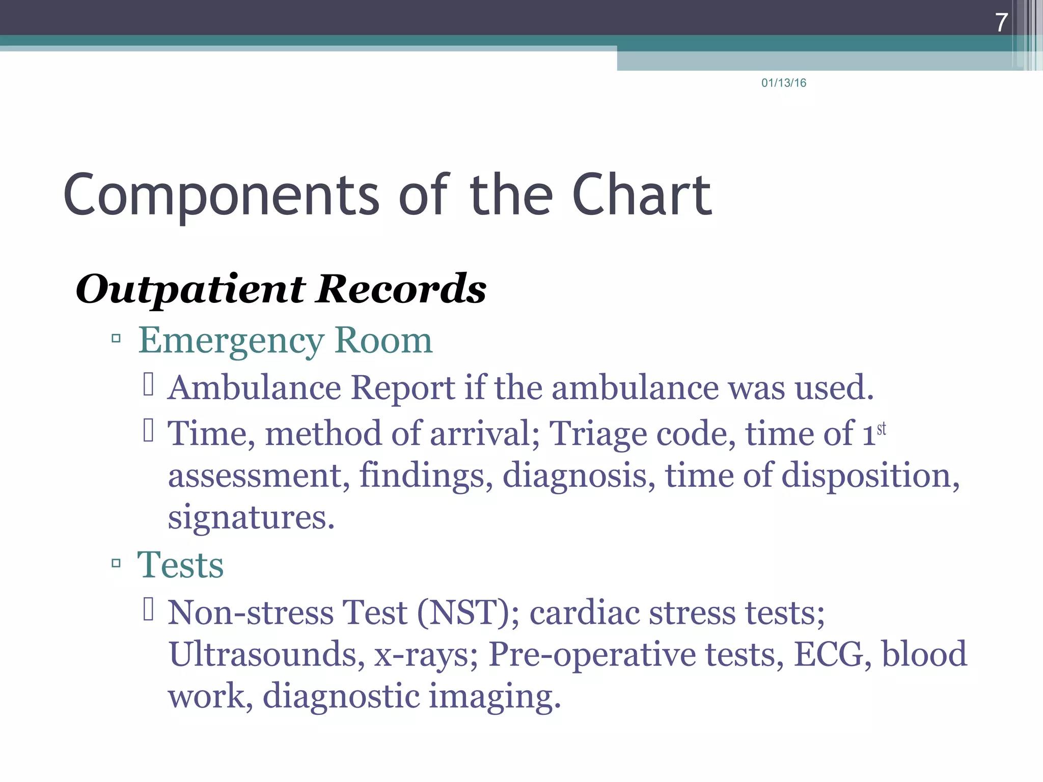 Understanding the medical record PPT | PPT | Healthcare Industry ...