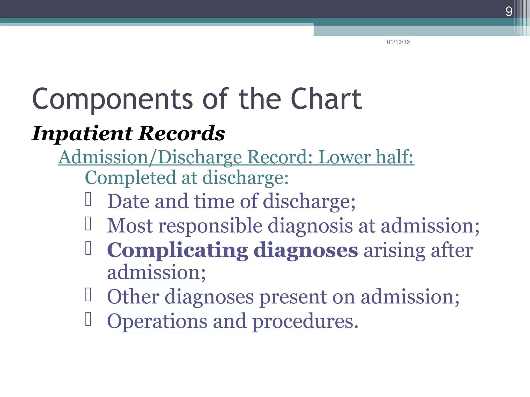 Understanding the medical record PPT | PPT