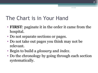 Understanding the medical record PPT | PPT