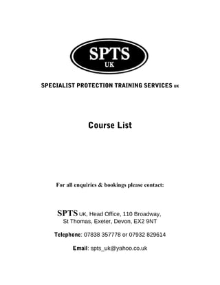 Sample Course List | DOC