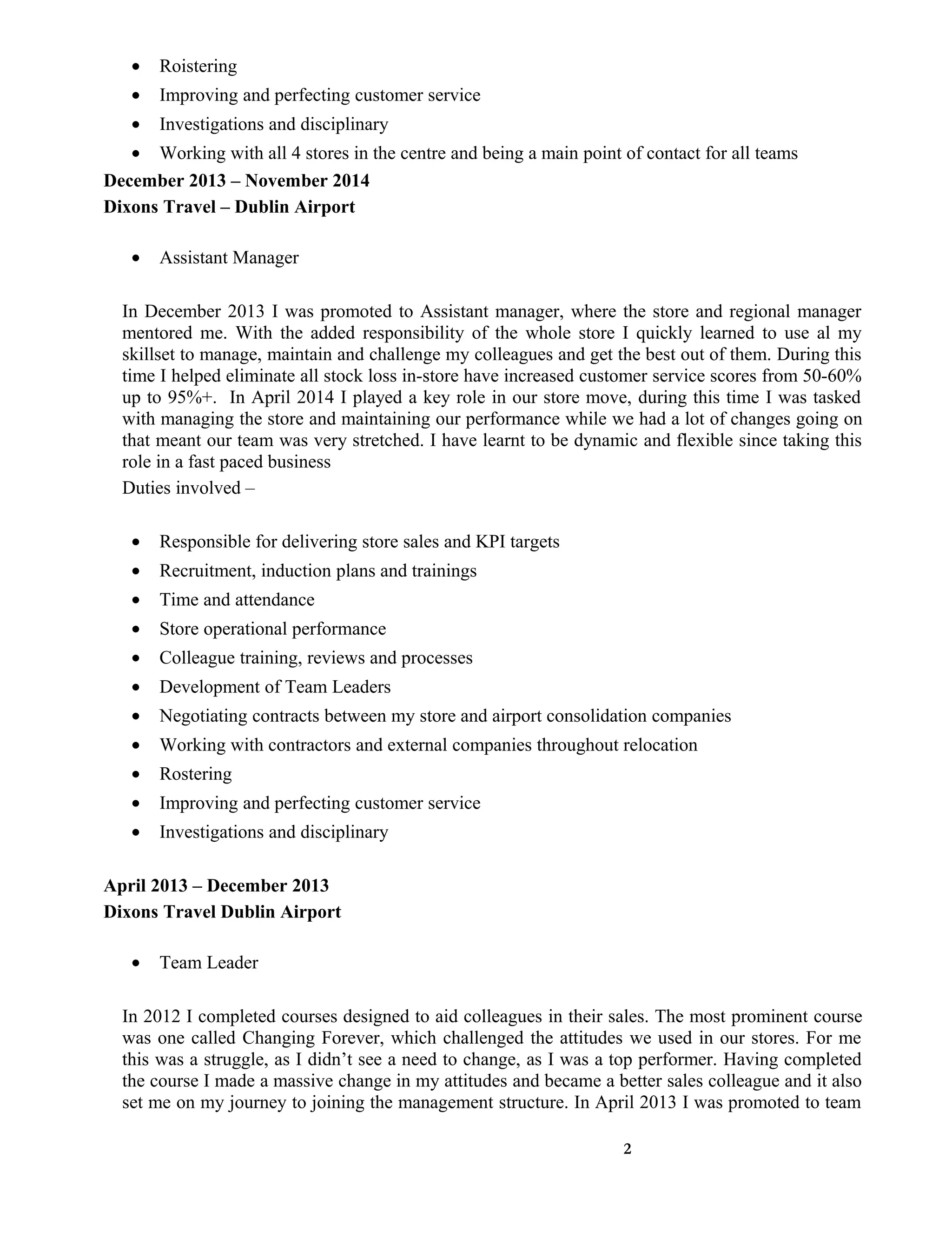 David Grainger cv | DOC