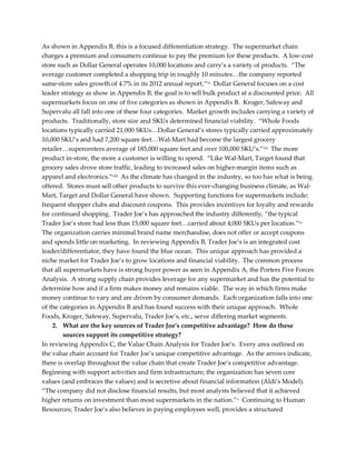 Trader Joe's HBS Case Analysis 12.2016