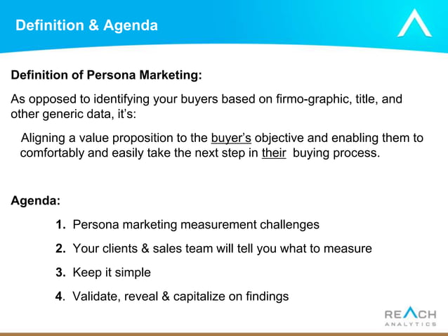 PersonaMarketing-Burlingame | PPT