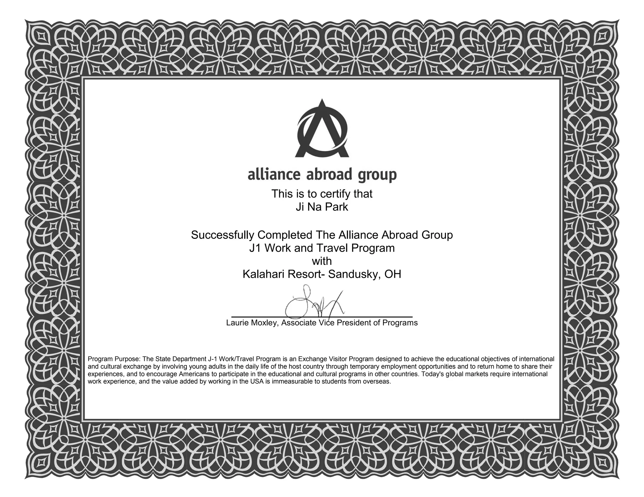 !_ Certificate kalahari | PDF