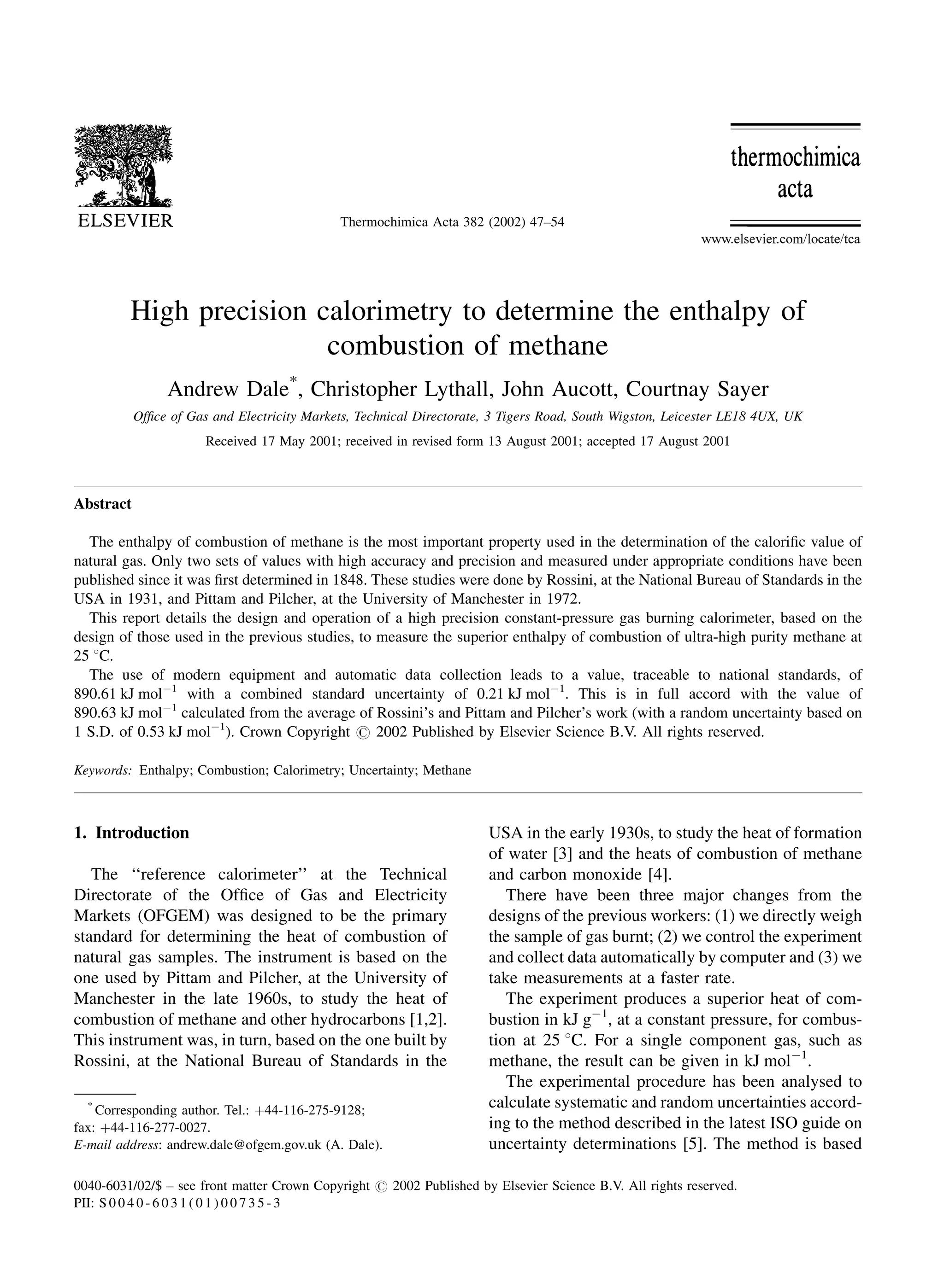 High-precision-calorimetry-to-determine-the-enthalpy-of-combustion-of ...