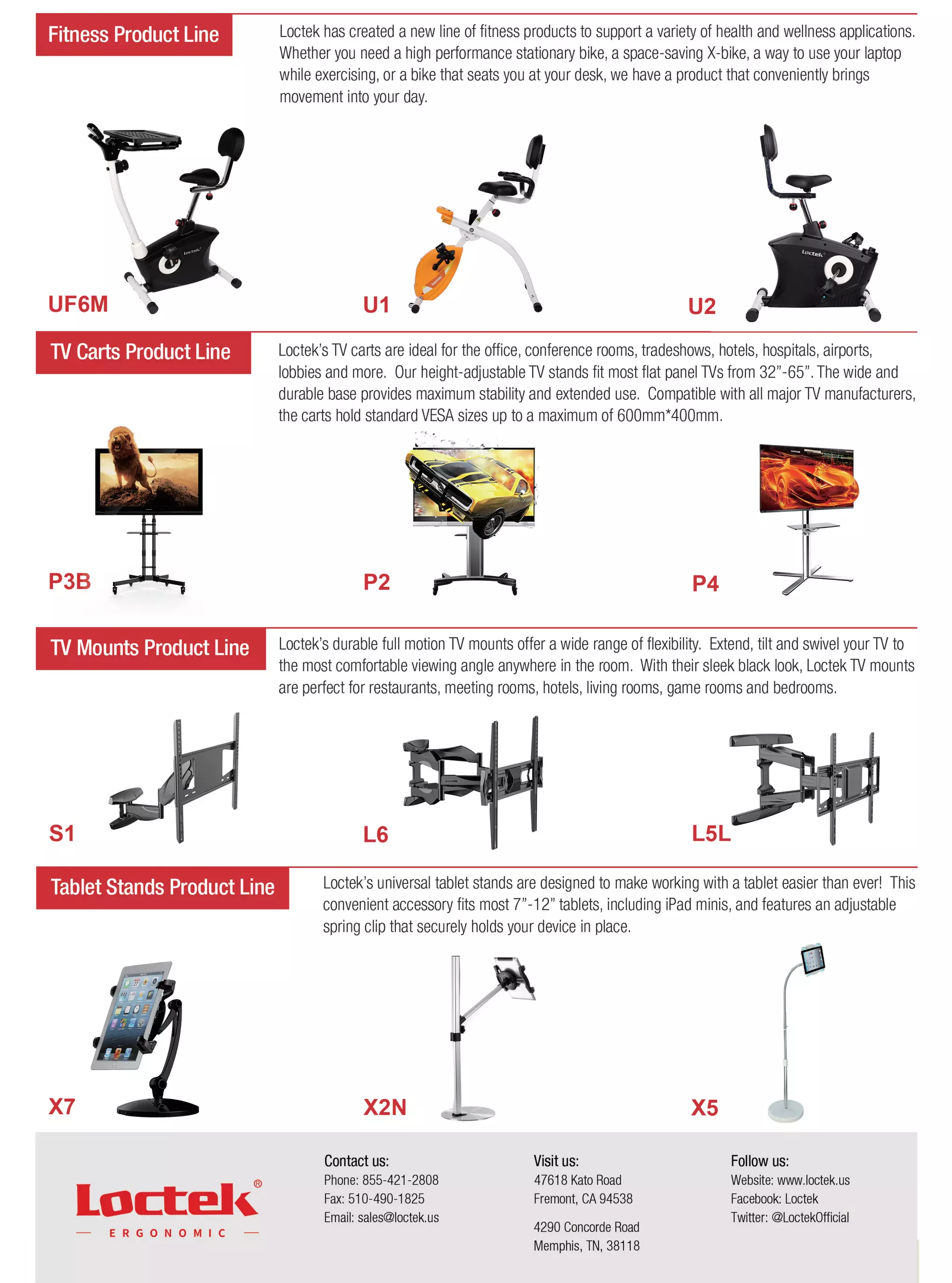 Loctek Product Line | PDF