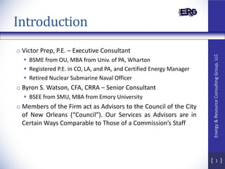 Utility M&A Presentation Slides - ERG Consulting | PDF