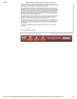 Behind the Red Carpet_ MPI’s Experiential Event Series Shines at TIFF | PDF