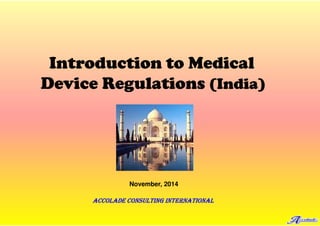 Sample Slides (India Medical Device Regulation) v1 | PPT