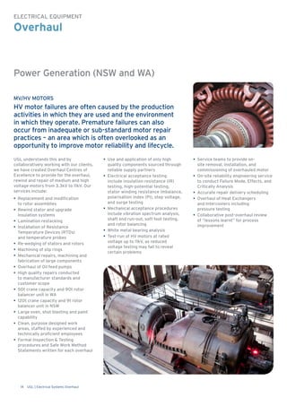 Electrical Component Overhaul Capability Statement | PDF | Rail Travel ...