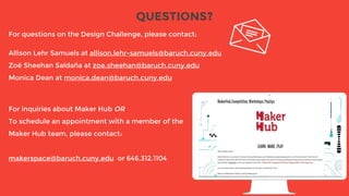 Maker Hub Faculty Assignment Design Challenge Guide | PPT