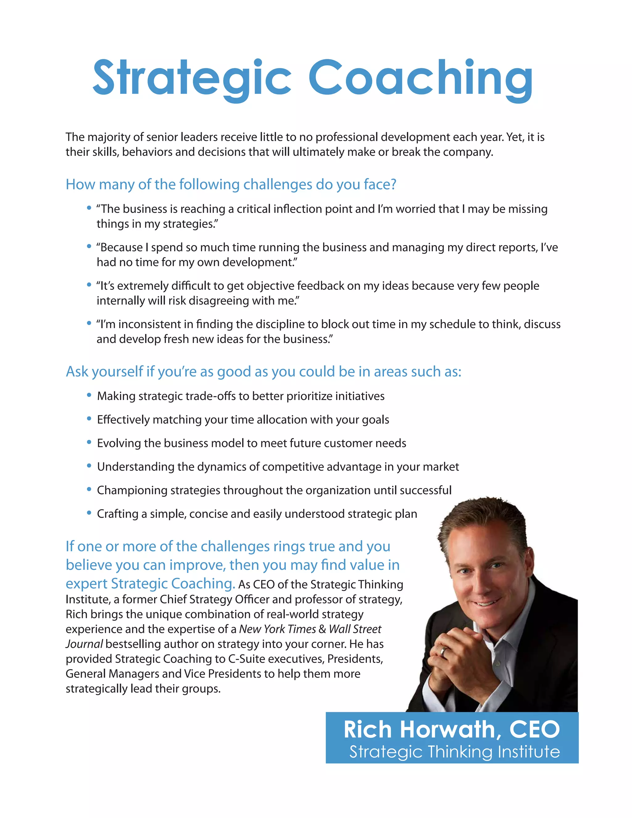 Strategic Coaching | PDF