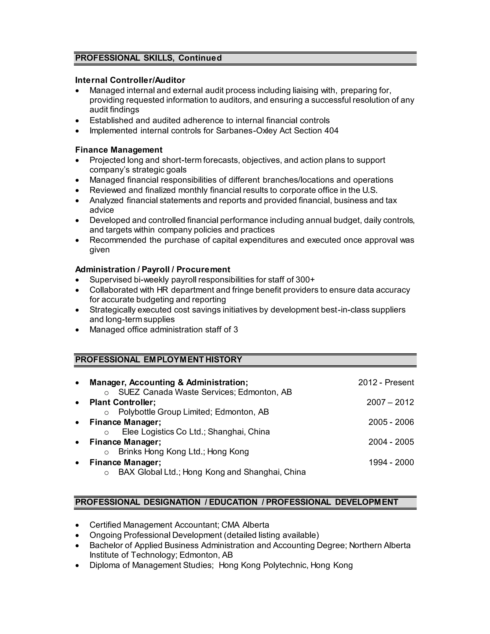 Henry Resume FEB 2016 | PDF