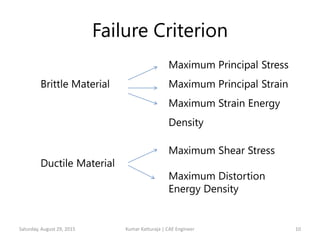 Theories of Failure | PPTX