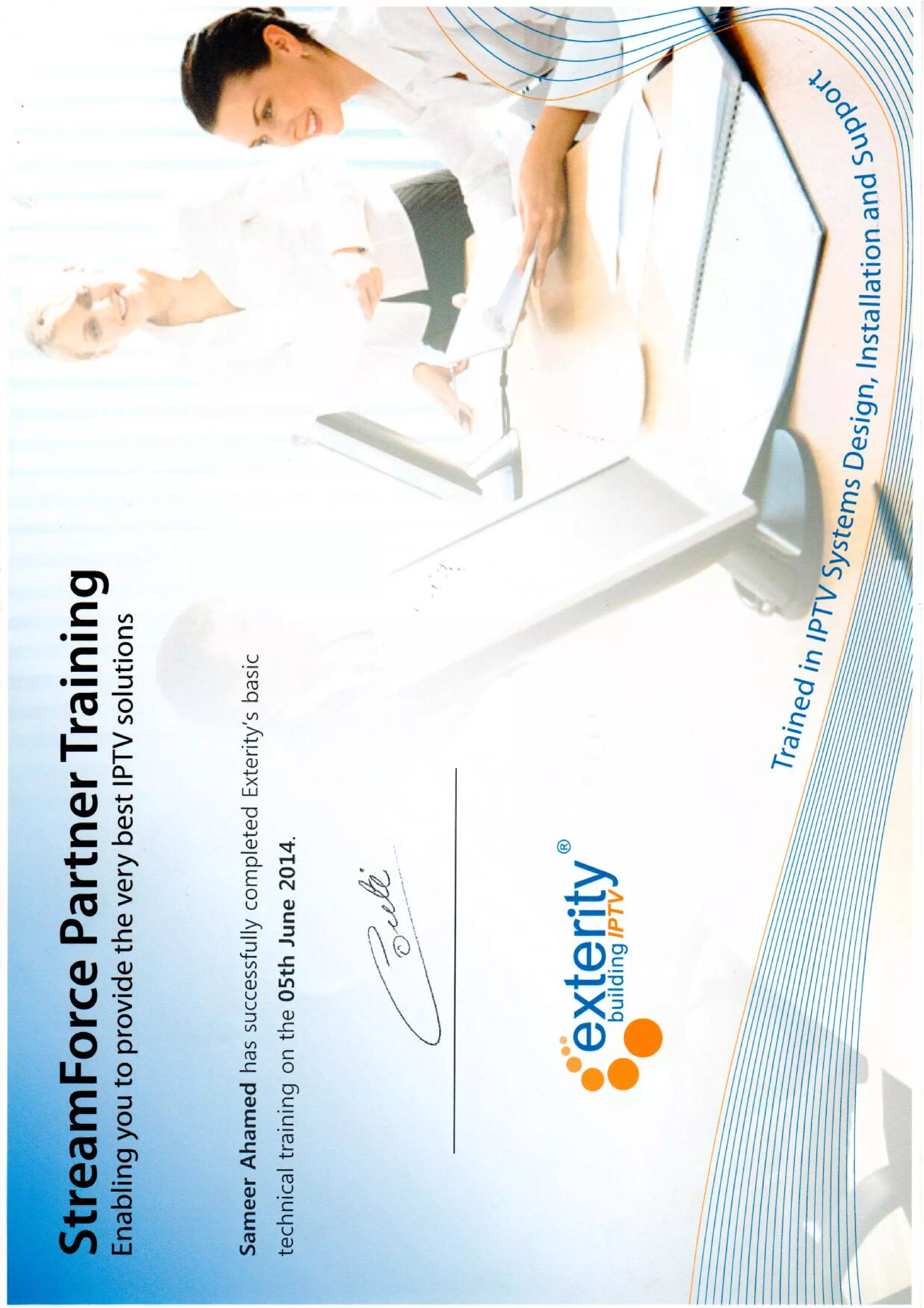 Exterity Certificate | PDF