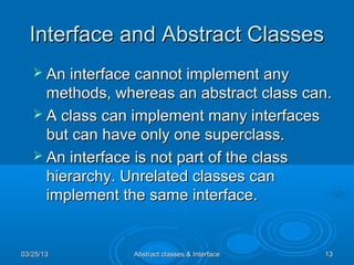 9 abstract interface | PPT