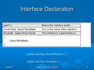 9 abstract interface | PPT